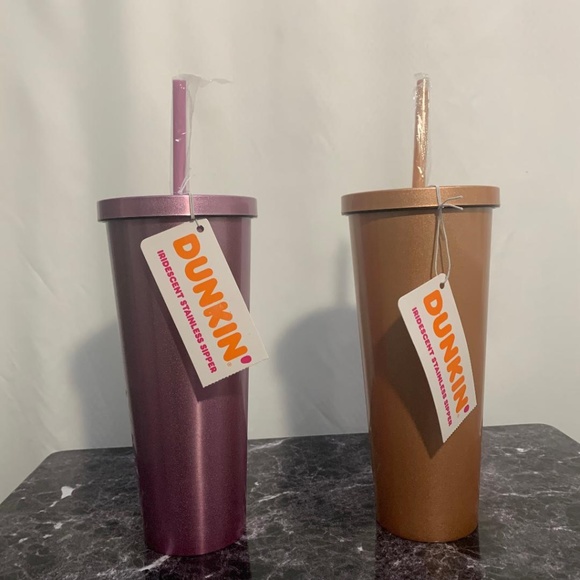 Dunkin Donuts | Dining | Dunkin Donuts Iridescent 24 Oz Stainless Steel ...